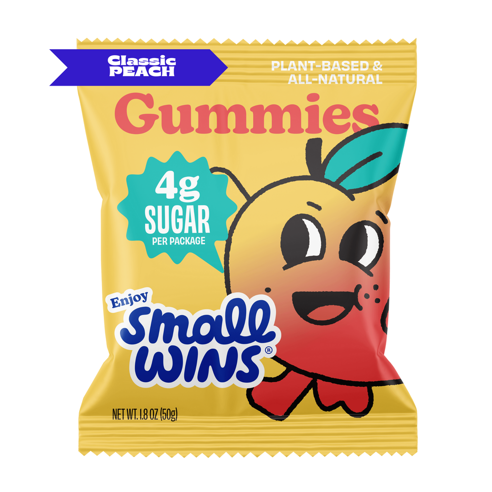Classic Peach Organic All Natural Gummies – Small Wins Candy