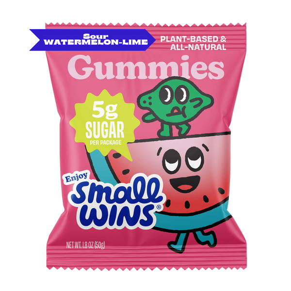 Sour Watermelon-Lime Organic All Natural Gummies - Small Wins Candy