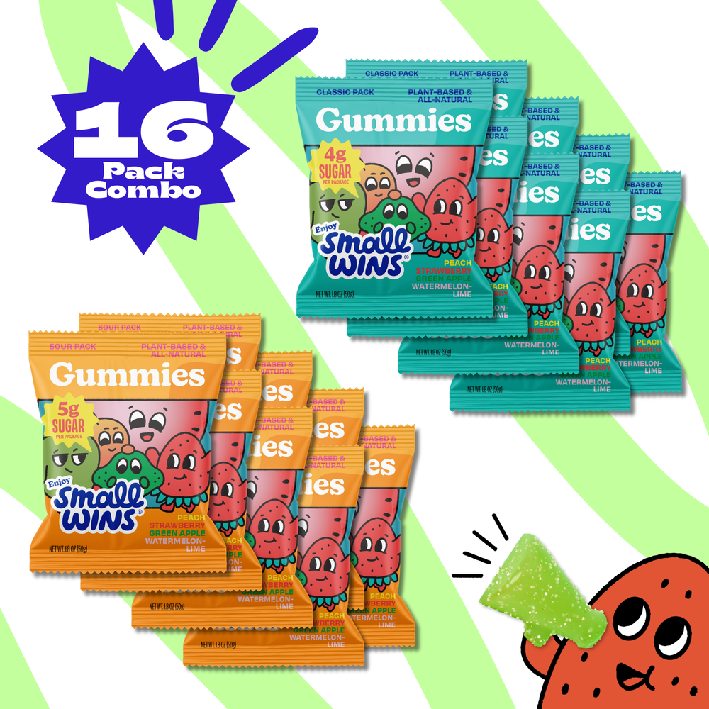 Classic & Sour Natural Gummies Combo Pack – Small Wins Candy