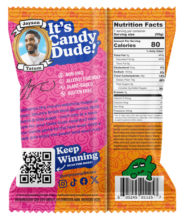 Sour Mix Organic All Natural Gummies - Small Wins Candy