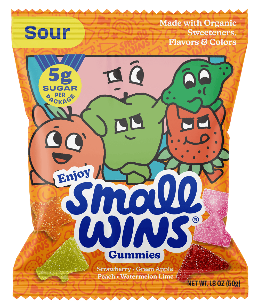 Sour Mix Organic All Natural Gummies - Small Wins Candy