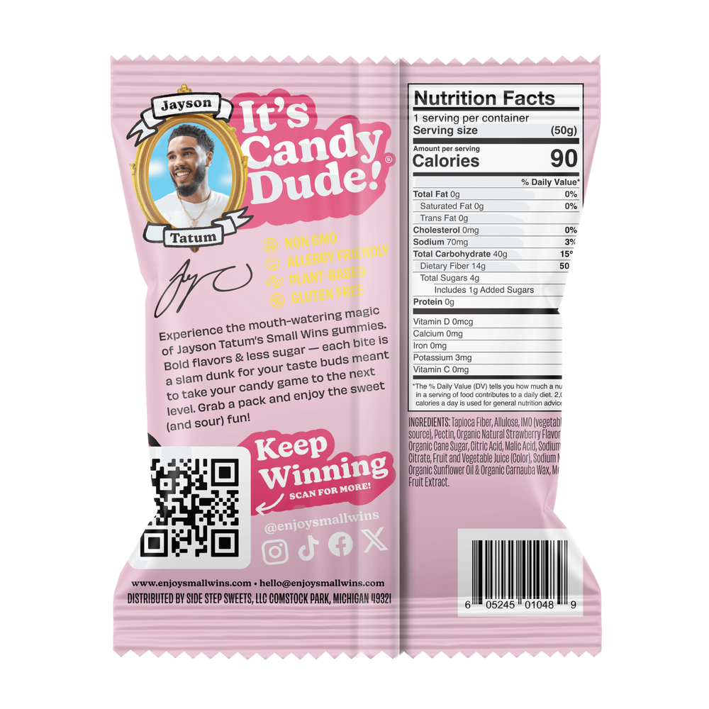 Classic Strawberry Organic All Natural Gummies – Small Wins Candy