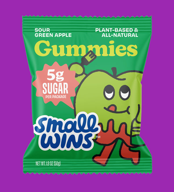 Sour Green Apple All Natural Gummies - Small Wins Candy