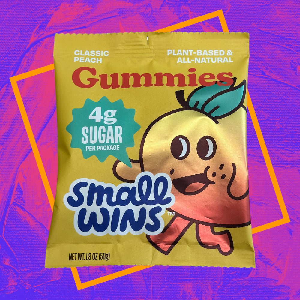 Classic Peach Organic All Natural Gummies - Small Wins Candy