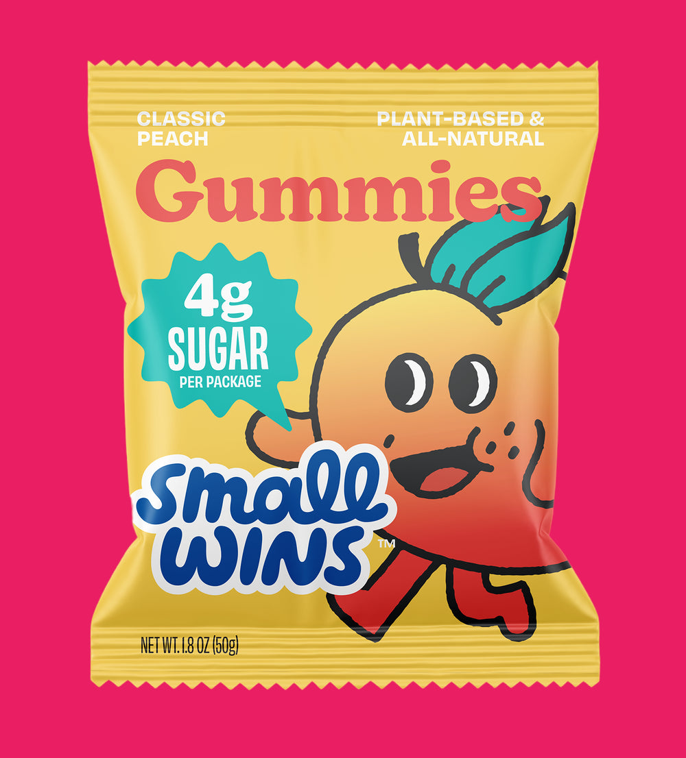 Classic Peach Organic All Natural Gummies - Small Wins Candy