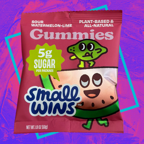 Sour Watermelon-Lime Organic All Natural Gummies - Small Wins Candy