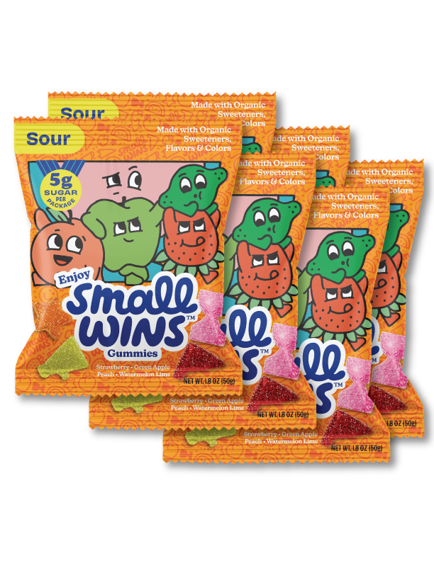 Sour Mix Organic All Natural Gummies - Small Wins Candy