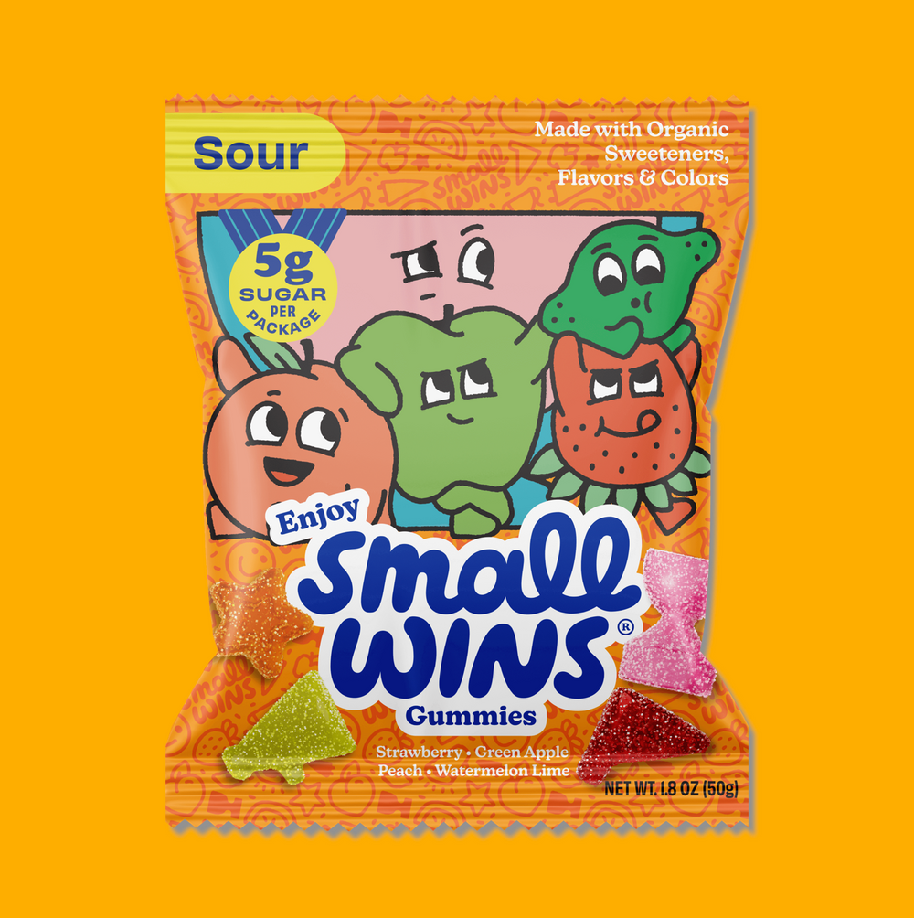 Sour Mix Organic All Natural Gummies - Small Wins Candy