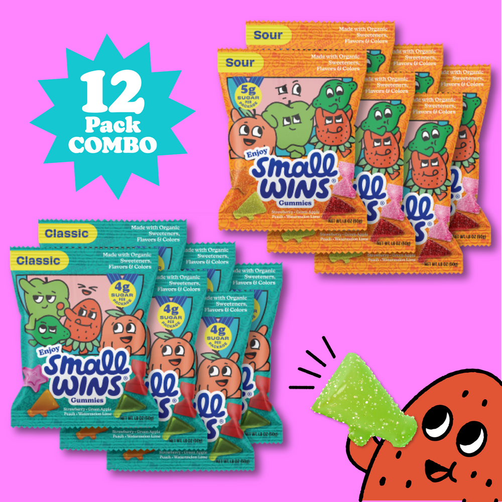 Classic & Sour Natural Gummies Combo Pack - Small Wins Candy
